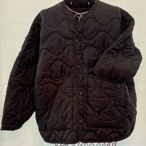 Jackets & Coats | Nos Quilted Army Jacket Liner Aka Smoking Jacket ...